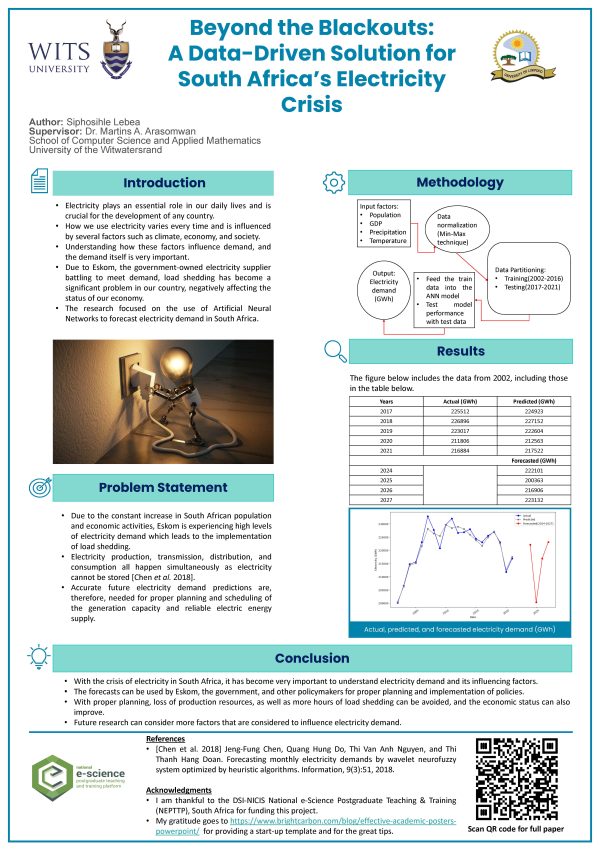 Beyond the blackouts: A data-driven solutions for South Africa’s electricity Crisis – National e ...